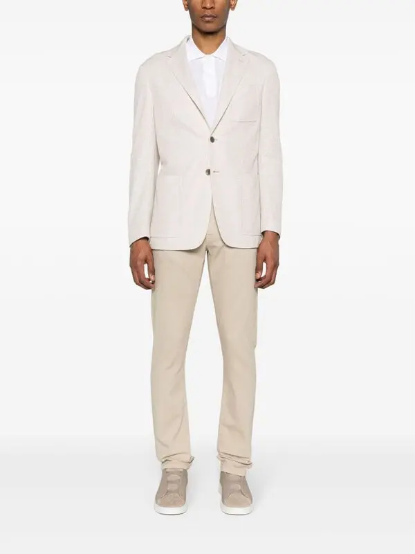 Canali Mid-rise Slim Trousers