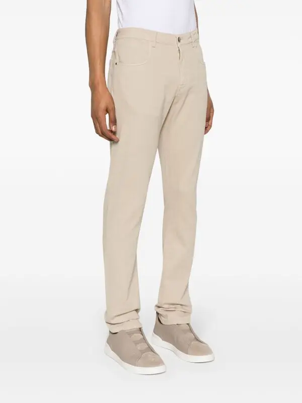 Canali Mid-rise Slim Trousers