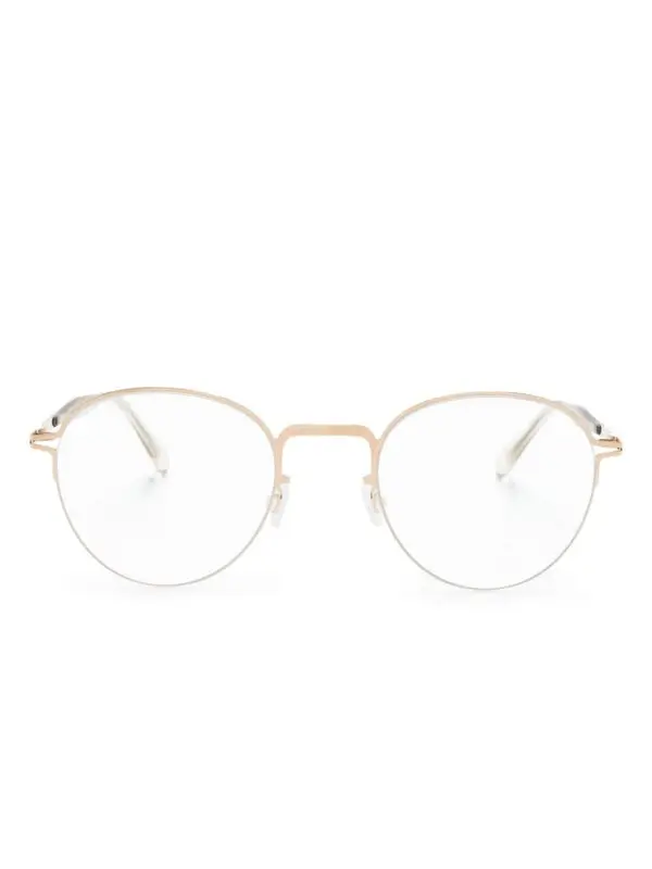 Mykita Tate Oval-frame Glasses - Gold
