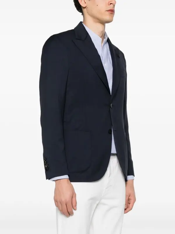 LARDINI Single-breasted Wool Blazer