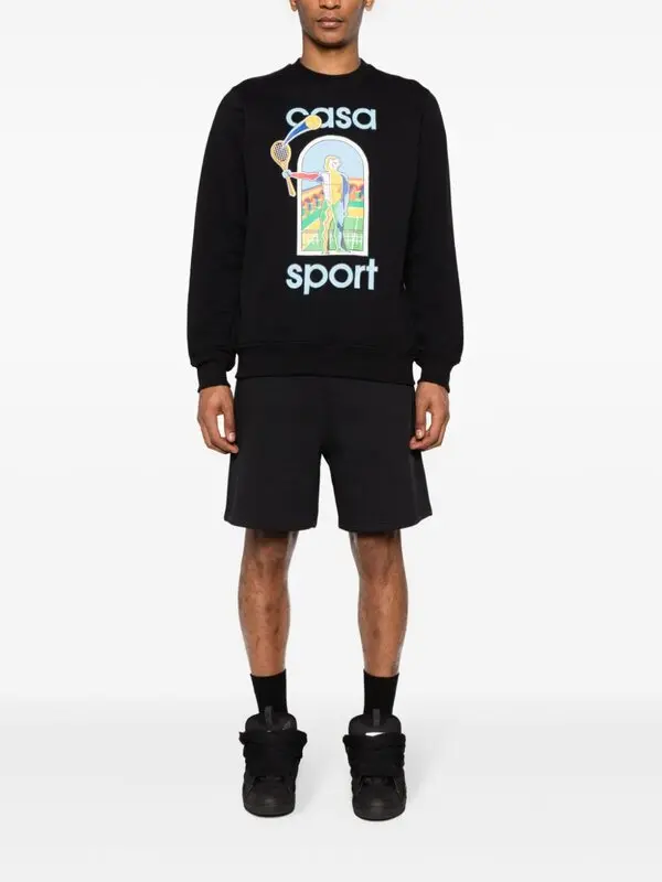Casablanca Le Jeu Organic Cotton Sweatshirt