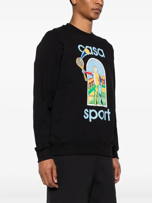 Casablanca Le Jeu Organic Cotton Sweatshirt