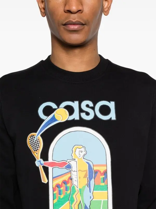 Casablanca Le Jeu Organic Cotton Sweatshirt