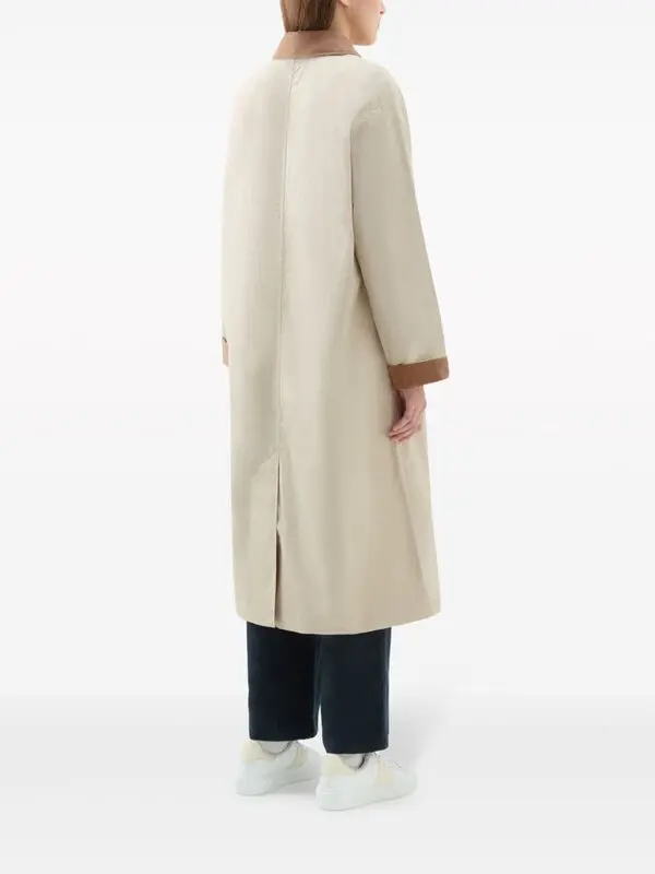 Woolrich Single-breasted Two-tone Coat