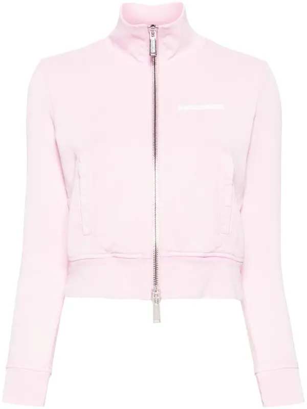 Dsquared2 Logo Appliqué Cropped Sweatshirt