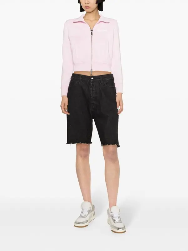 Dsquared2 Logo Appliqué Cropped Sweatshirt