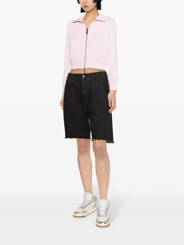 Dsquared2 Logo Appliqué Cropped Sweatshirt