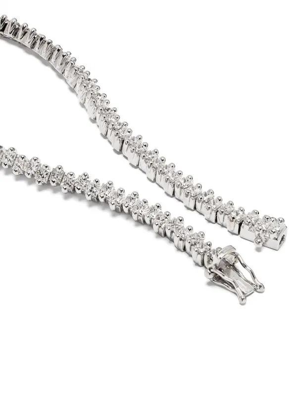 SUZANNE KALAN 18kt Gold Princess Diamond Tennis Bracelet