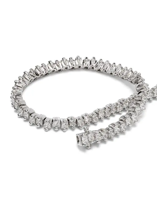 SUZANNE KALAN 18kt Gold Princess Diamond Tennis Bracelet
