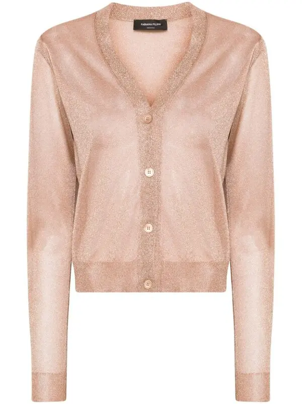 Fabiana Filippi Metallic-threading Cardigan