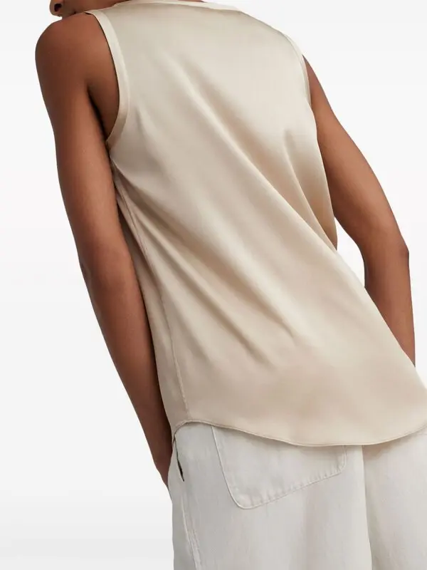 Brunello Cucinelli Round-neck Silk Top