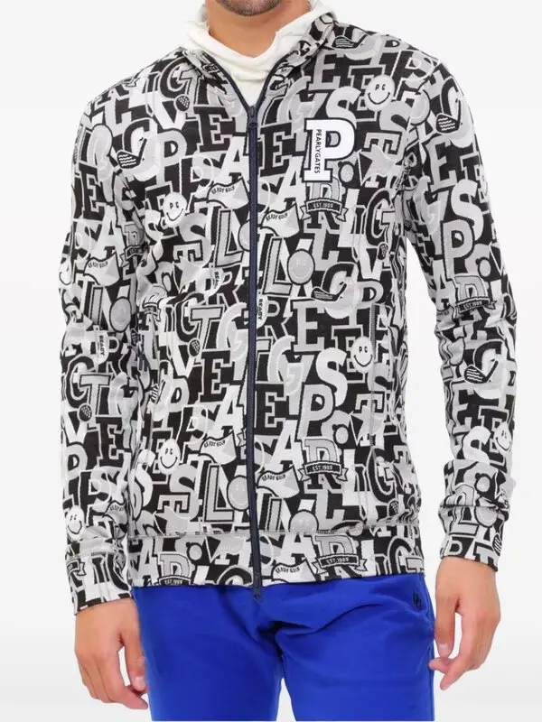 PEARLY GATES Logo-intarsia Track Jacket