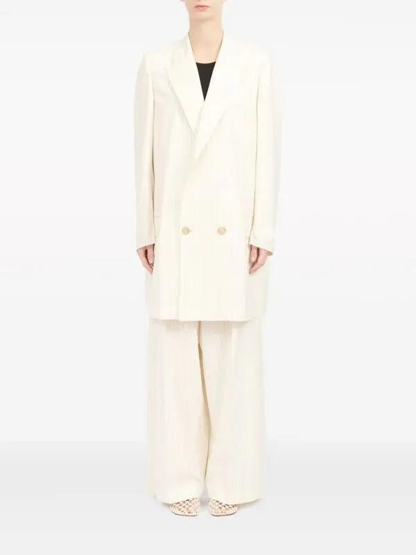 MAISON MARGIELA Pinstripe Double-breasted Blazer