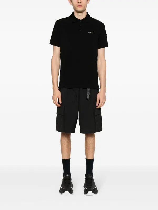 Moncler Rubberised-logo Polo Shirt