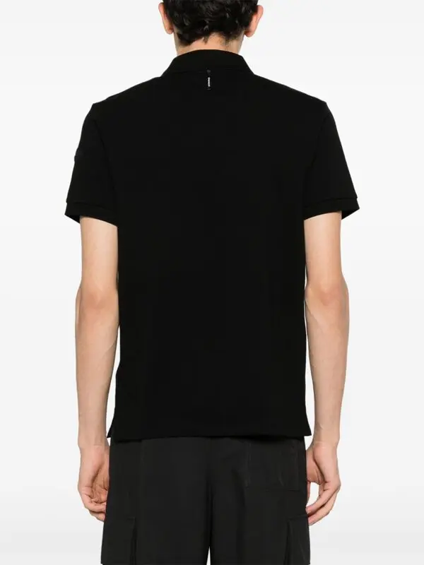 Moncler Rubberised-logo Polo Shirt