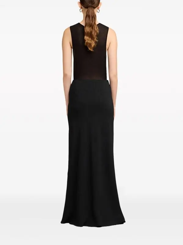 AMI Paris Bias-cut Maxi Skirt - Black