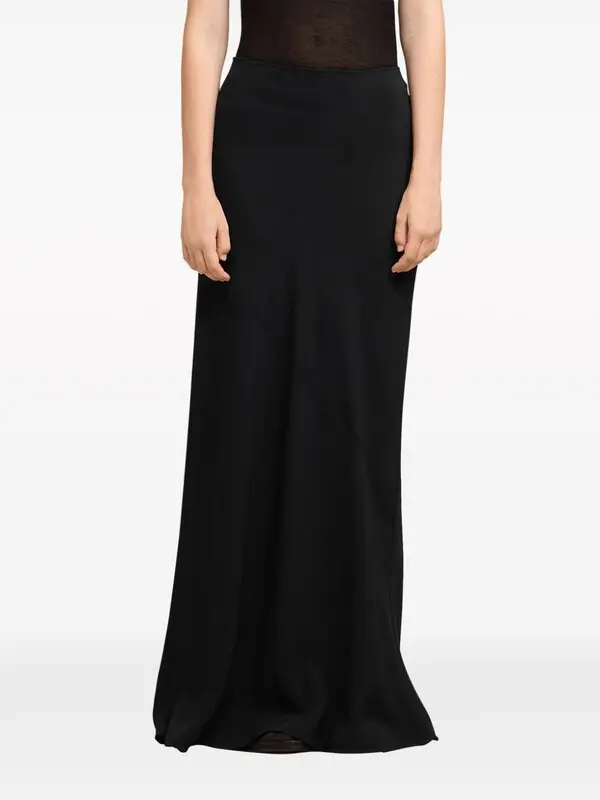 AMI Paris Bias-cut Maxi Skirt - Black