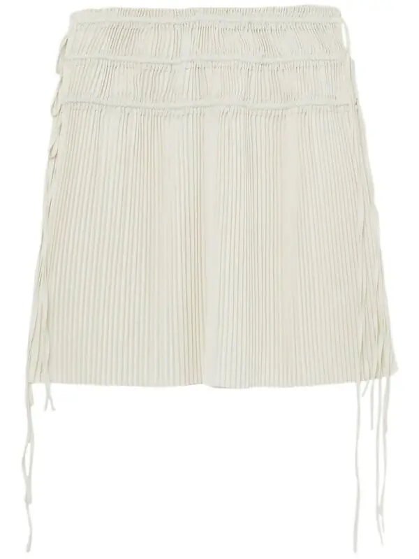Helmut Lang Strap-detail Pleated Midi Skirt