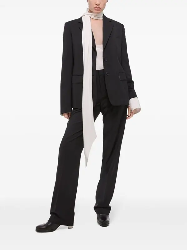 Helmut Lang Scarf-detail Silk Blouse