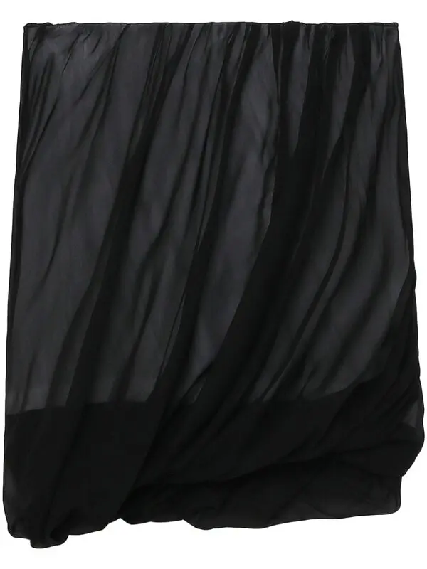 Helmut Lang Bubble Gathered Miniskirt