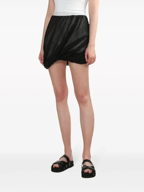 Helmut Lang Bubble Gathered Miniskirt