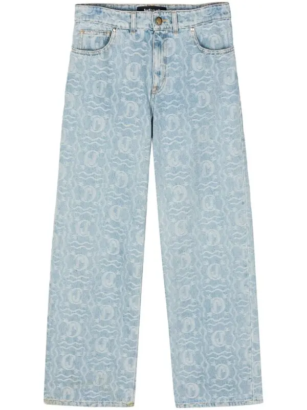 Just Cavalli Jacquard Straight-leg Jeans