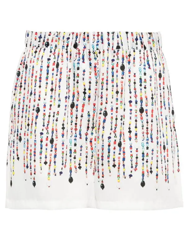 MSGM Bead-print Thigh-length Shorts
