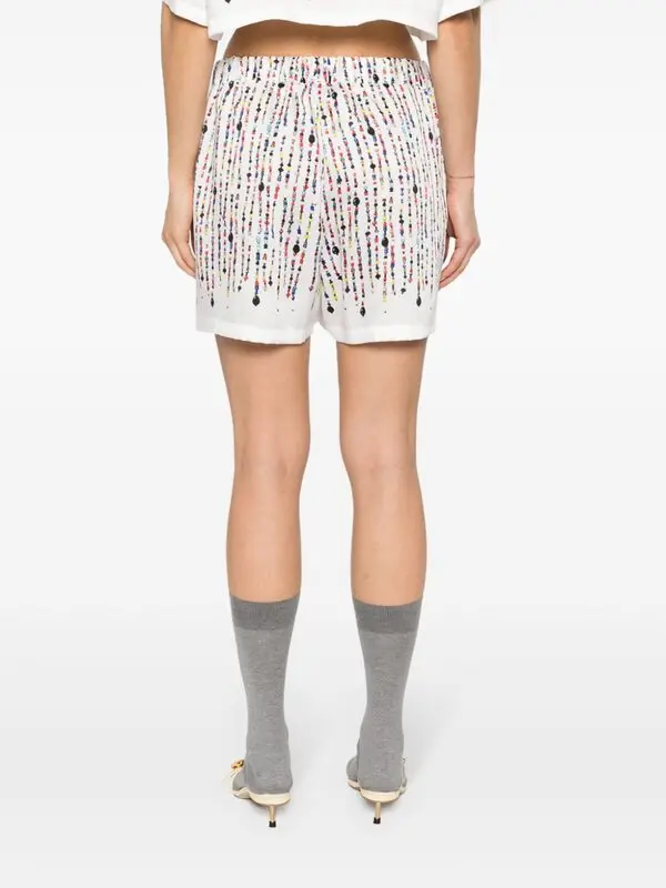 MSGM Bead-print Thigh-length Shorts
