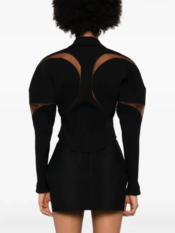 MUGLER Spiral Illusion Jacket