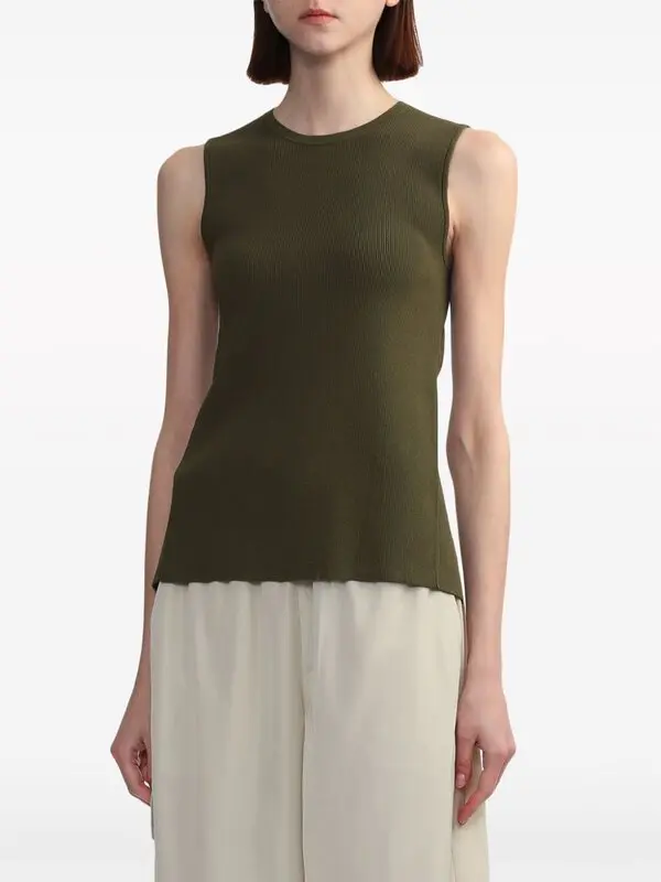 Tibi Cutout-detail Ribbed Top