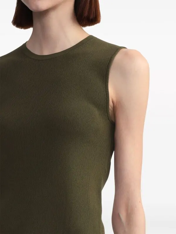 Tibi Cutout-detail Ribbed Top