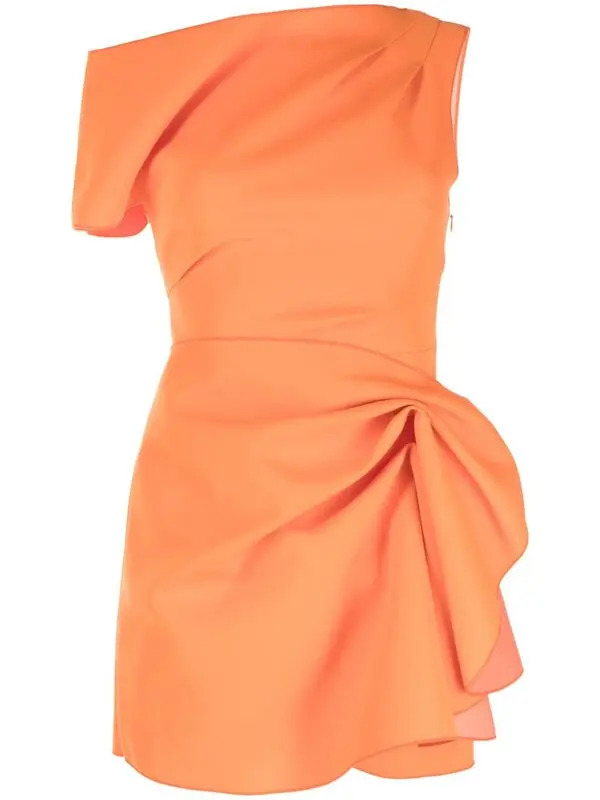 cross neck mini dress Alix Cross Neck Dress – Halston