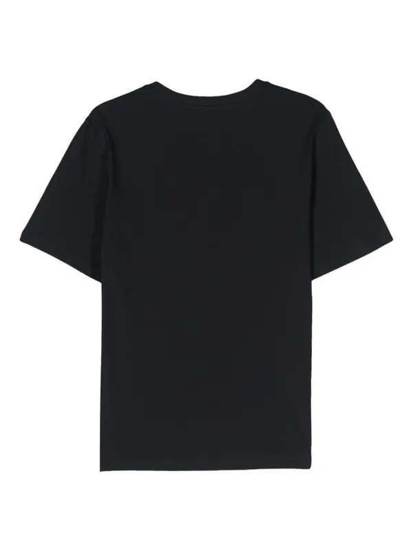 LARDINI Crew-neck Cotton T-shirt - Blue