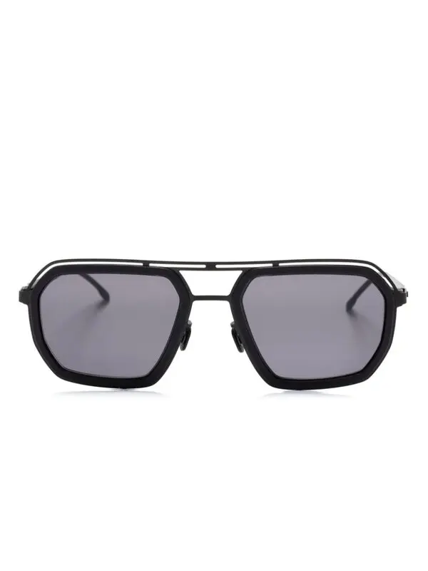 Mykita Mojave Rectangle-frame Sunglasses - Black