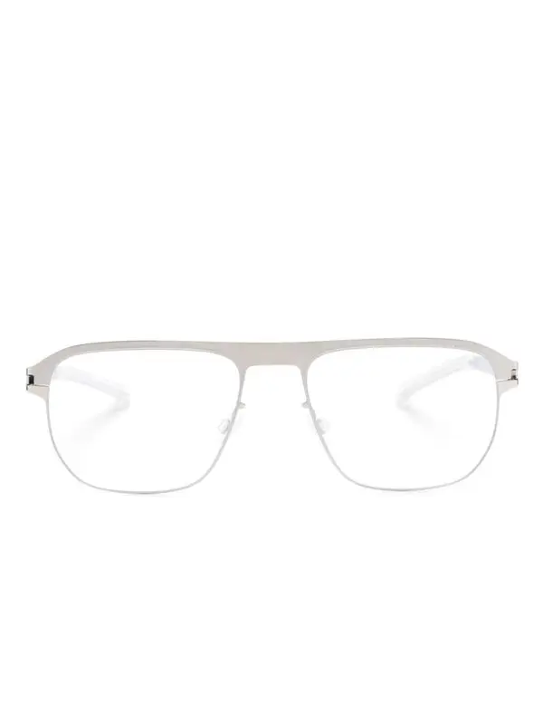 Mykita Lorenzo Rectangle-frame Glasses - Silver
