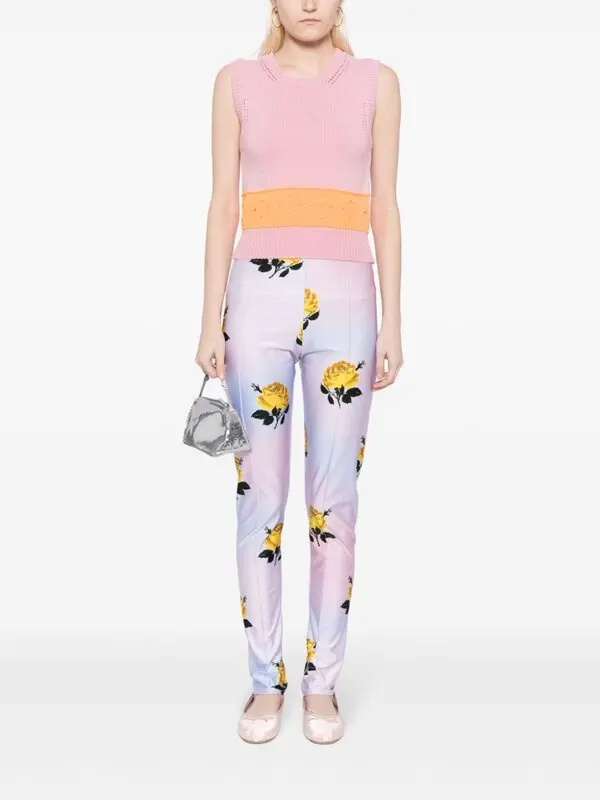 MERYLL ROGGE Floral-print Skinny Trousers
