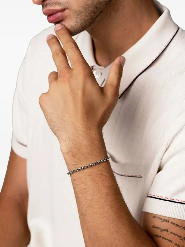 NIALAYA JEWELRY Logo-bead Chain Bracelet
