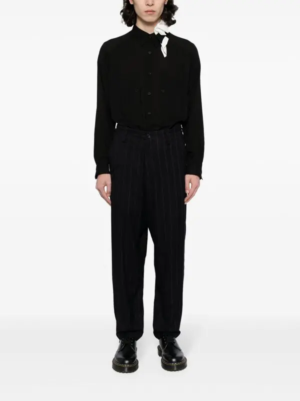 Yohji Yamamoto Pinstriped Tailored Trousers