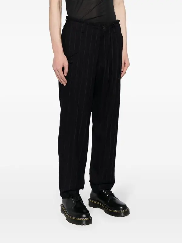 Yohji Yamamoto Pinstriped Tailored Trousers