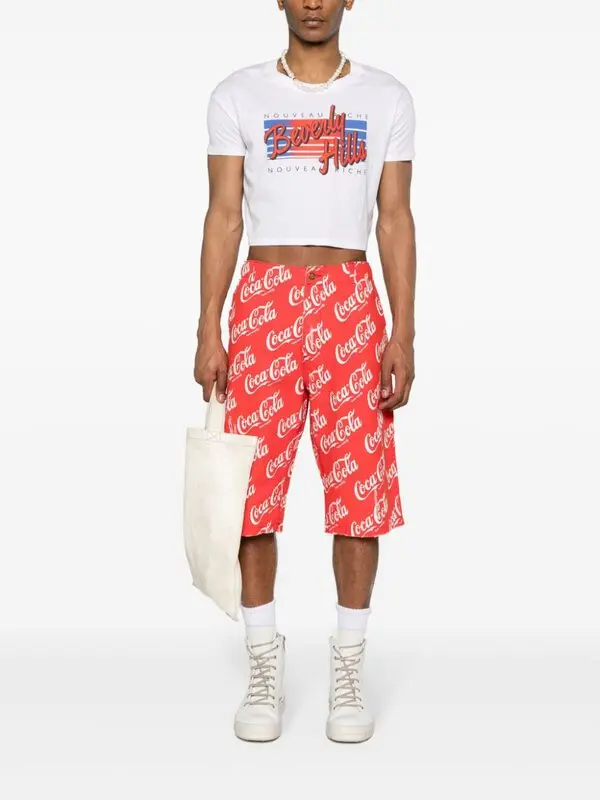 ERL Coca-cola Print Shorts - Red