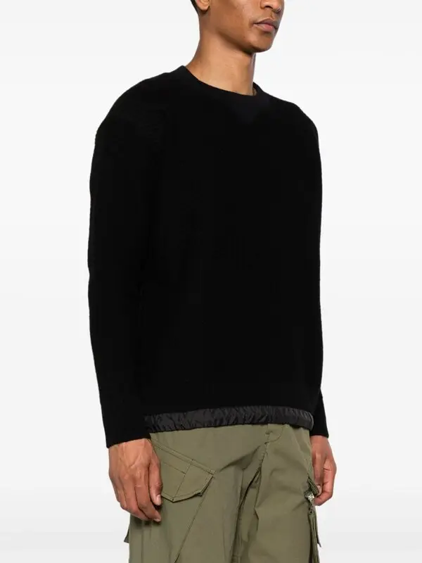 Sacai Ribbed-knit Jumper