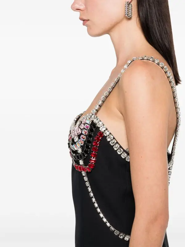 NUE Crystal-embellished Mini Dress
