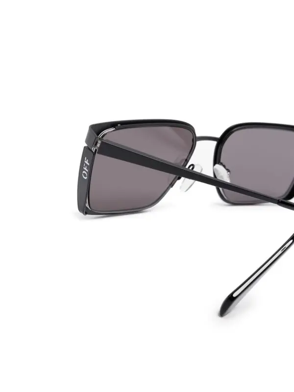 Off-White Yoder Rectangle-frame Sunglasses - Black