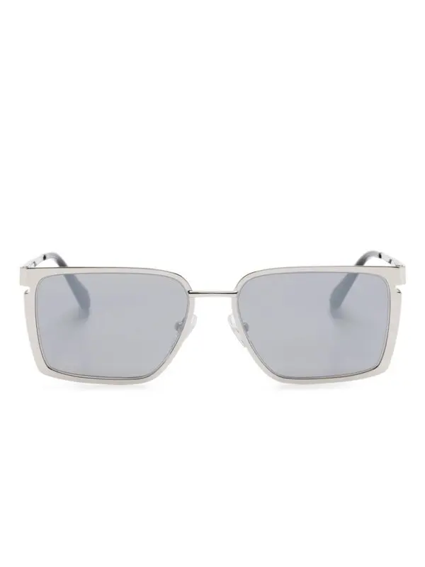 Off-White Eyewear Yoder Rectangle-Frame Sunglasses - Silver  display picture 1