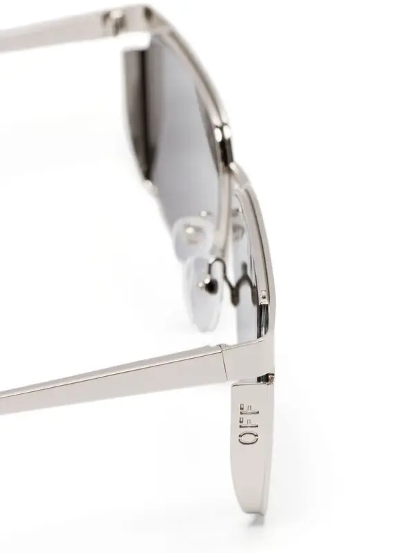 NWT Off-White Yoder Silver Rectangle 56mm Sunglasses Off-White 56MM Yoder Sunglasses | Saks Fifth Avenue main image 4