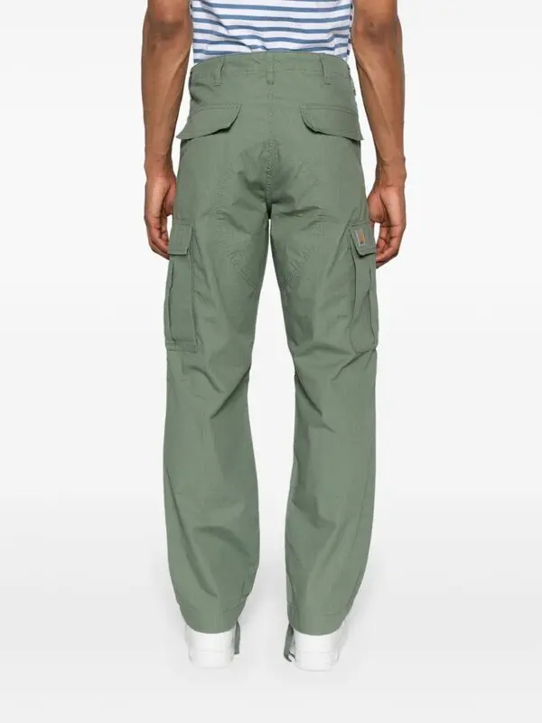Carhartt Work In Progress Cotton-blend Cargo Trousers - Green