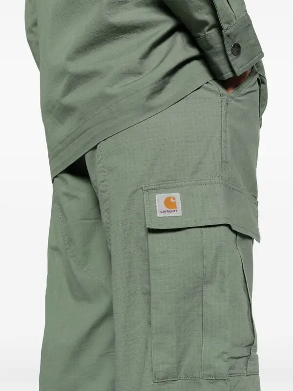 Carhartt Work In Progress Cotton-blend Cargo Trousers - Green