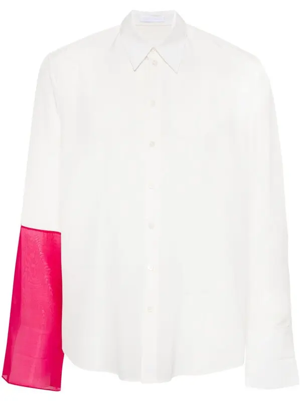 Helmut Lang Patchwork Silk Shirt