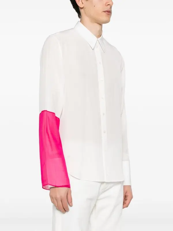 Helmut Lang Patchwork Silk Shirt