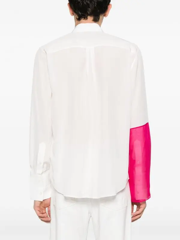 Helmut Lang Patchwork Silk Shirt